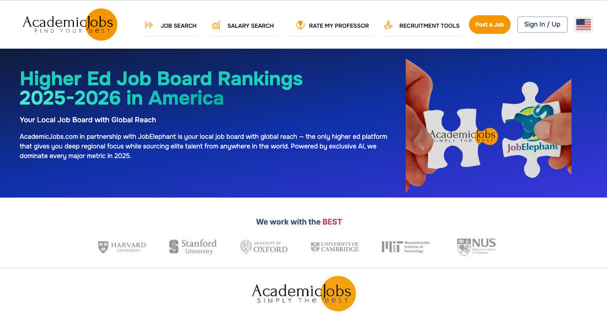 Job Board Rankings AG 2025 #1 University Job Board