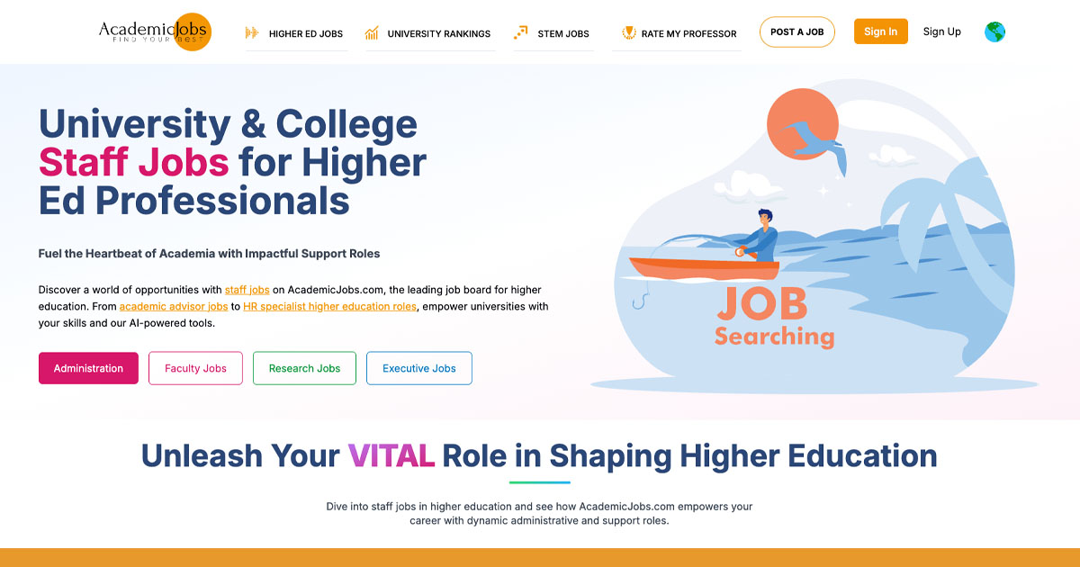 Higher Ed Staff Jobs University Admin Jobs | Academic Jobs
